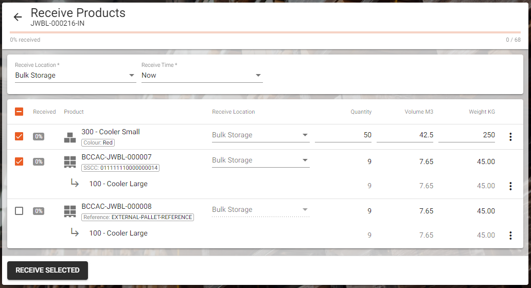 Receive mode in the portal – Consignly
