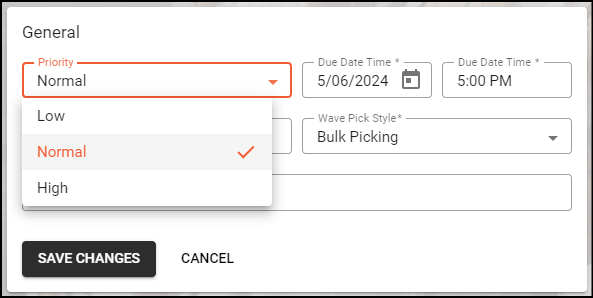 Wave Priority – Consignly