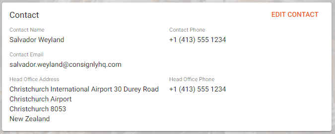 Organisation Settings – Consignly