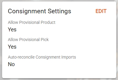 Configuring Provisional Product and Provisional Pick Settings – Consignly