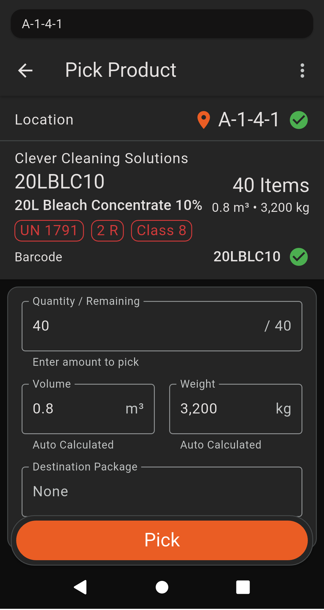 Picking – Consignly