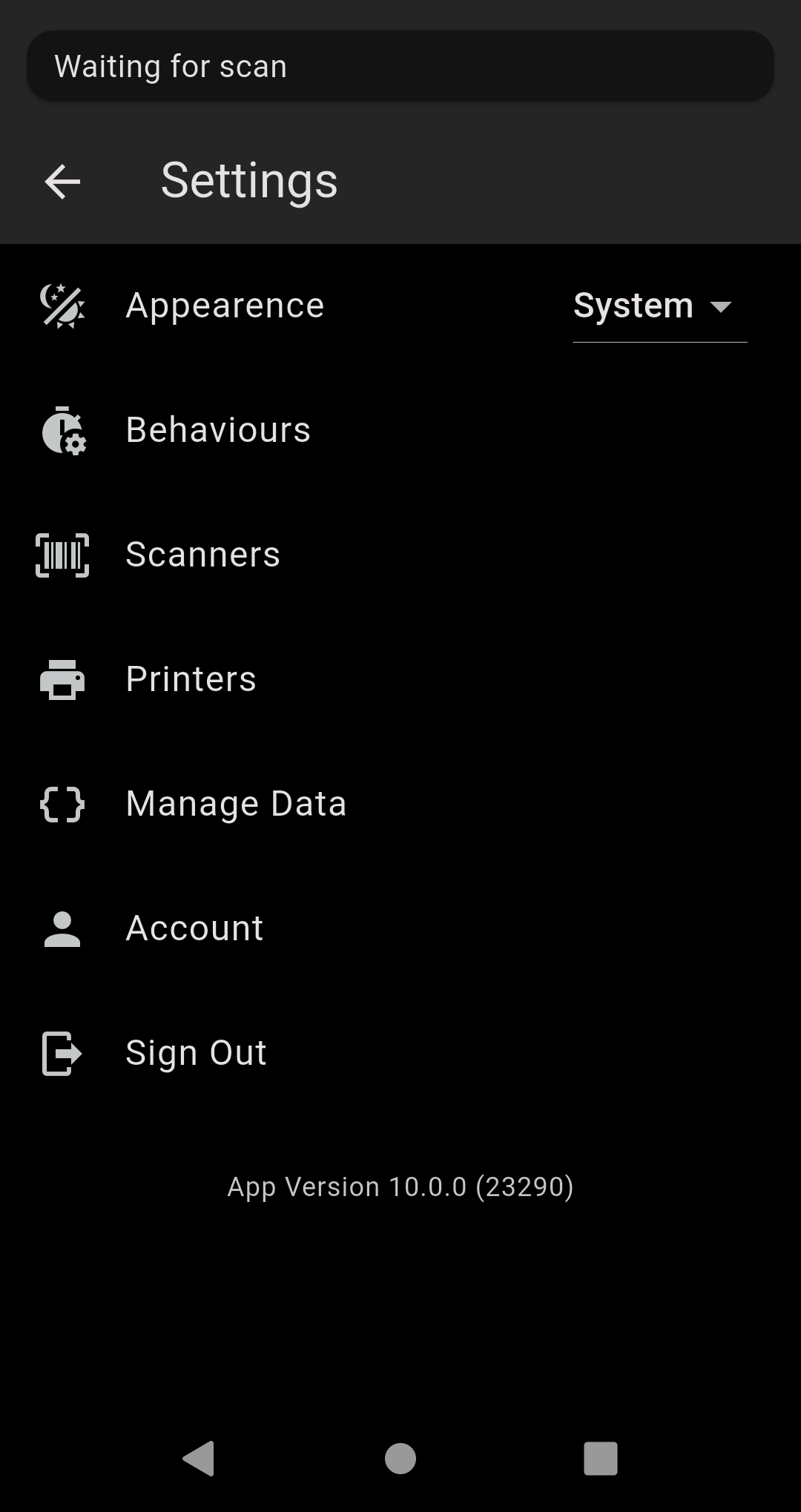 Scanner Settings – Consignly