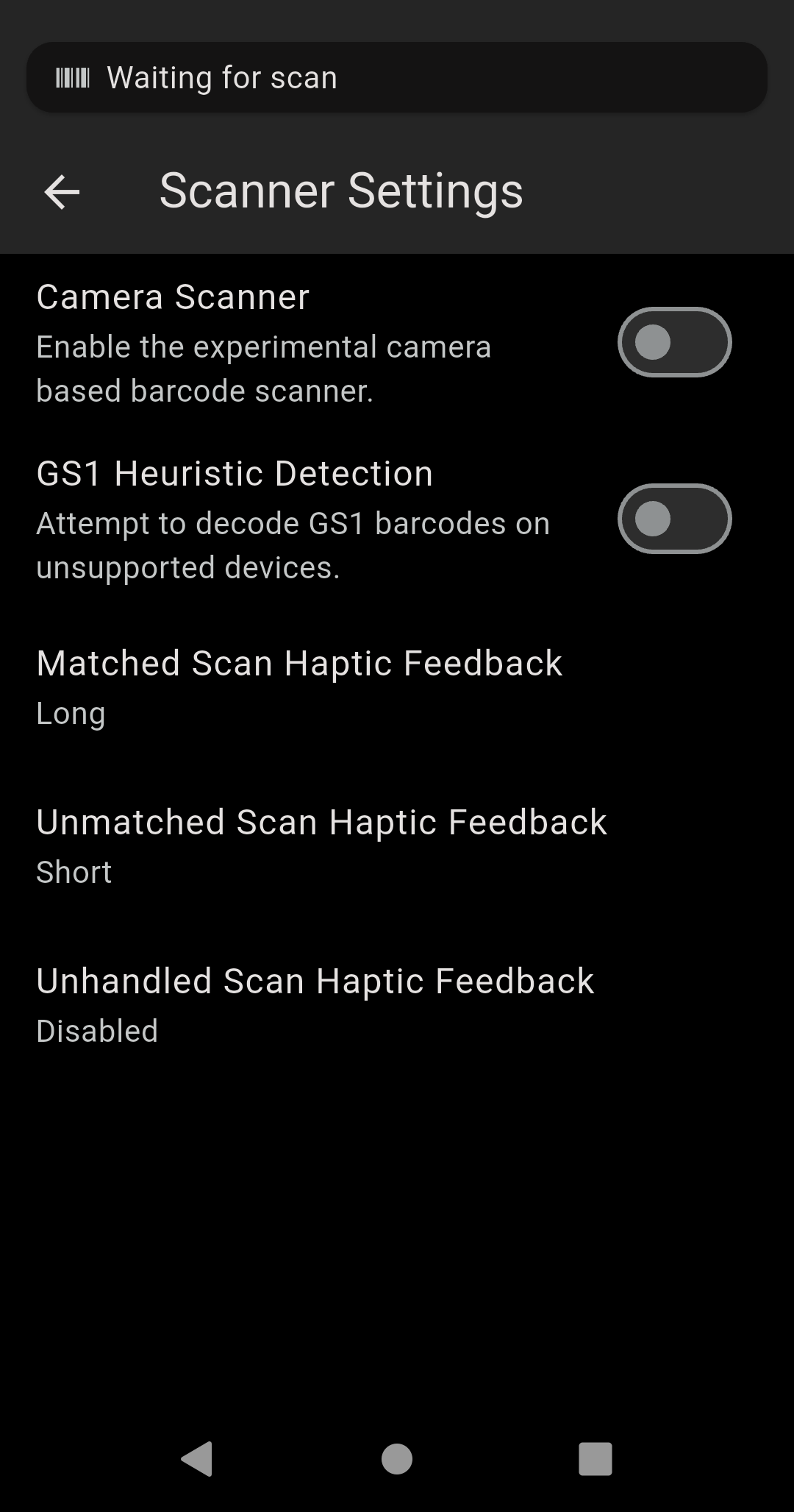 Scanner Settings – Consignly